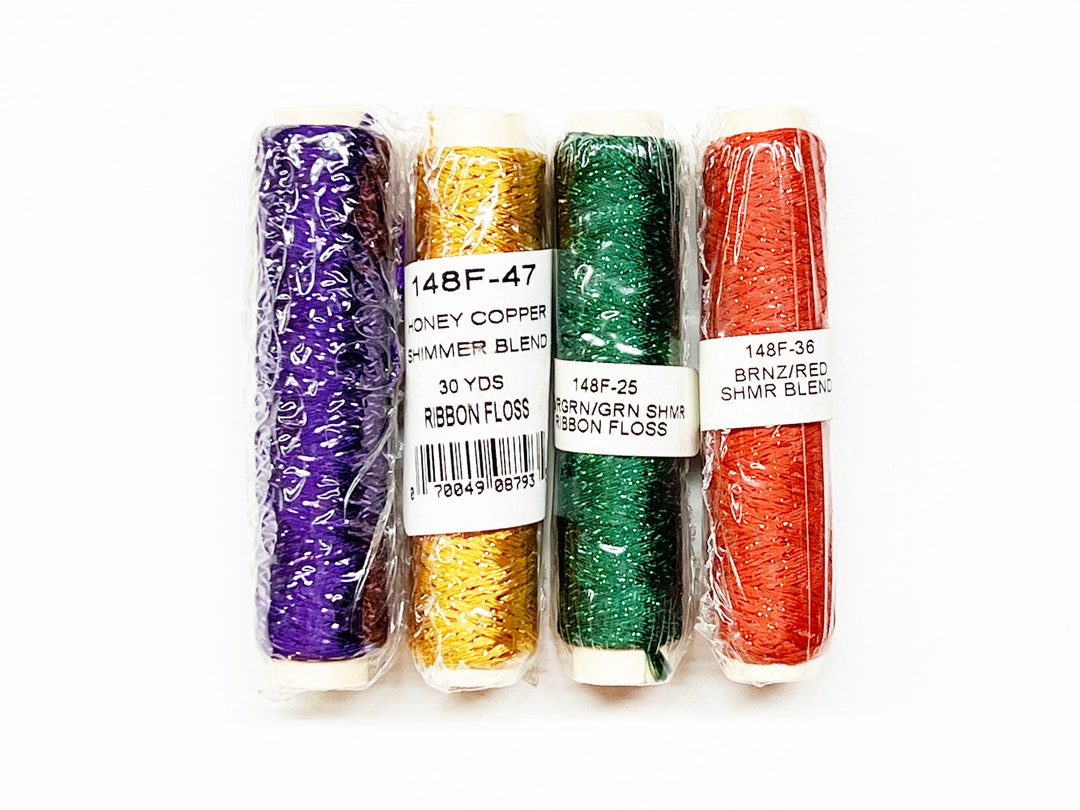 Shimmer Blend Ribbon Floss, Rhode Island Ribbon Floss, YLI Ribbon Floss ...
