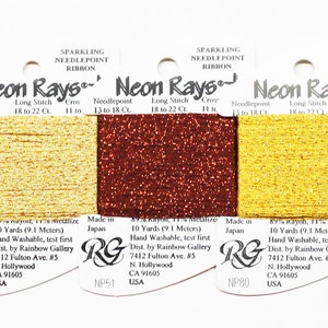 Neon Rays Plus, Cross Stitch Threads, Needlepoint Threads, Rainbow ...