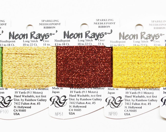 Rhode Island Textiles Ribbon Floss, Metallic Ribbon Floss, YLI Metallic ...