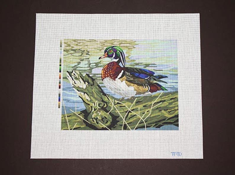 Wood Duck Needlepoint Kit, Waterfowl Needlepoint Kits, Needlepoint ...