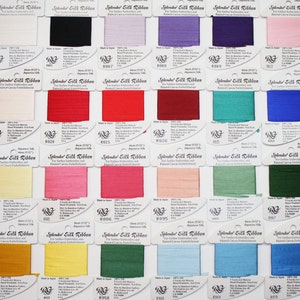 Splendor Silk Ribbon 4.00 Each, Rainbow Gallery 4mm Silk Ribbon ...