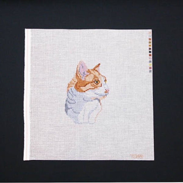 Cat Needlepoint - Etsy