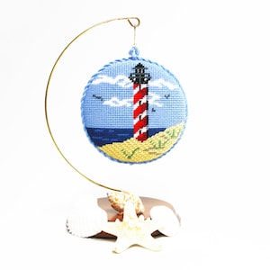Lighthouse Needlepoint Ornament Kit, Lighthouses, Needlepoint ...
