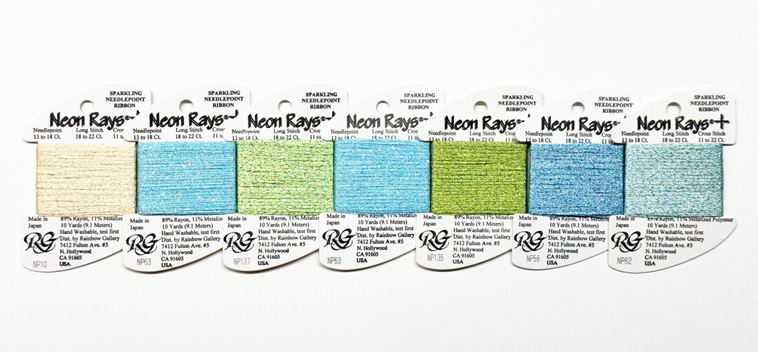 Neon Rays Plus Yarn, Rainbow Gallery Neon Rays Plus, Metallic Threads ...