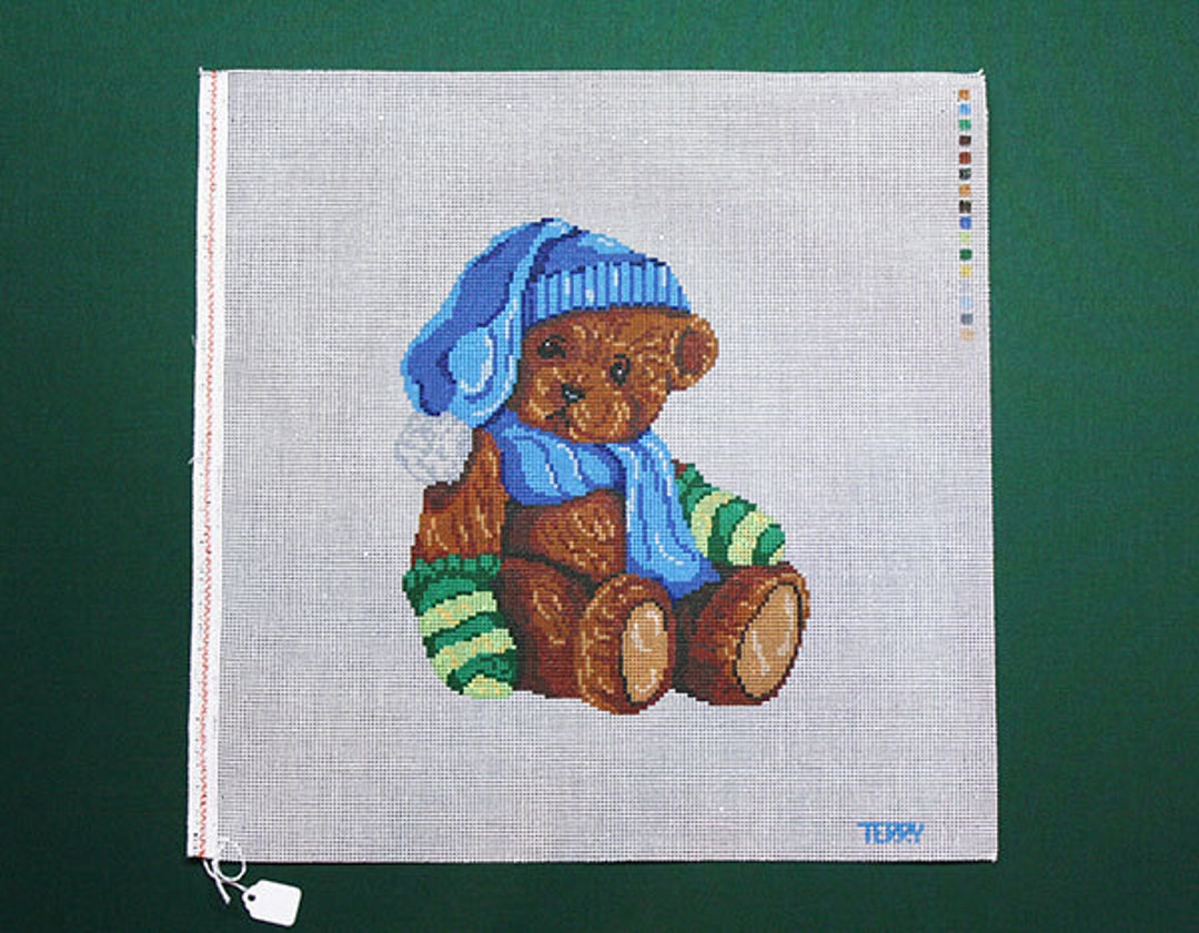 Needlepoint, Teddy Bear Needlepoint, Needlepoint Canvases, Needlepoint ...
