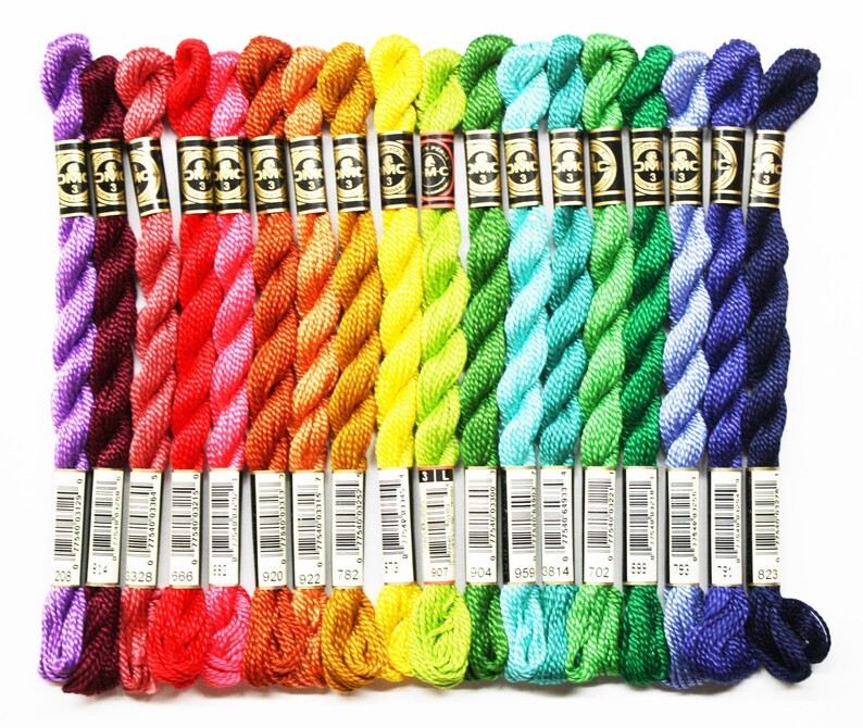 DMC Perle Cotton Thread Perle Cotton 3 Perle Cotton Size 3 | Etsy