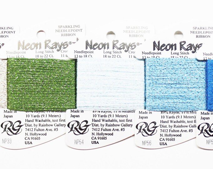 Neon Rays Plus, Rainbow Gallery Neon Rays Plus, Ribbon Threads, Rainbow ...