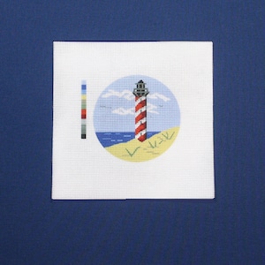 Lighthouse Needlepoint Ornament Kit, Lighthouses, Needlepoint ...