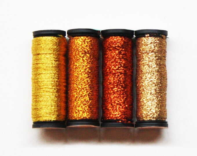 Rhode Island Textiles Ribbon Floss, Metallic Ribbon Floss, YLI Metallic ...