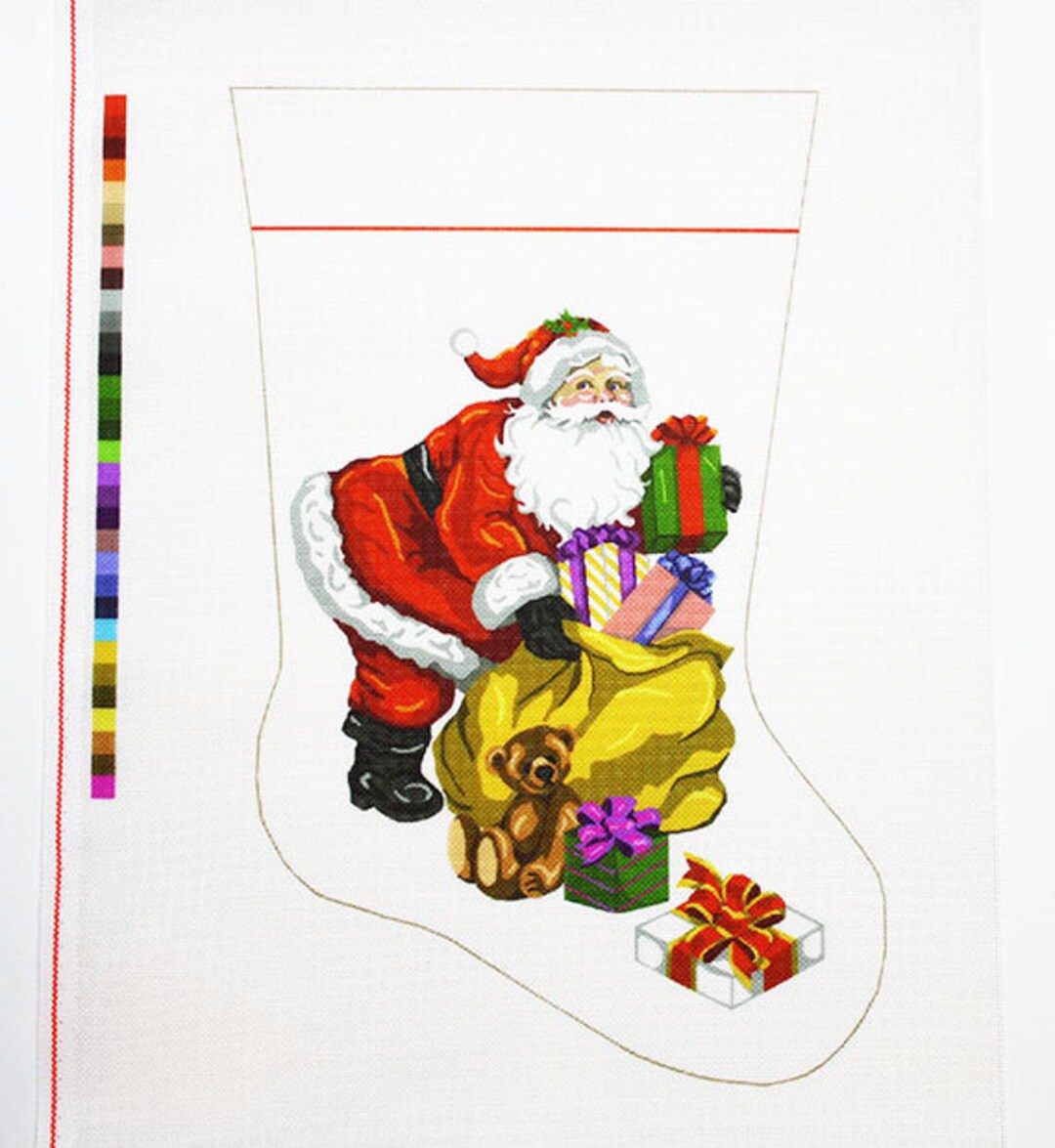 Needlepoint Stockings, Santa Stockings, Xmas Stockings, Christmas ...