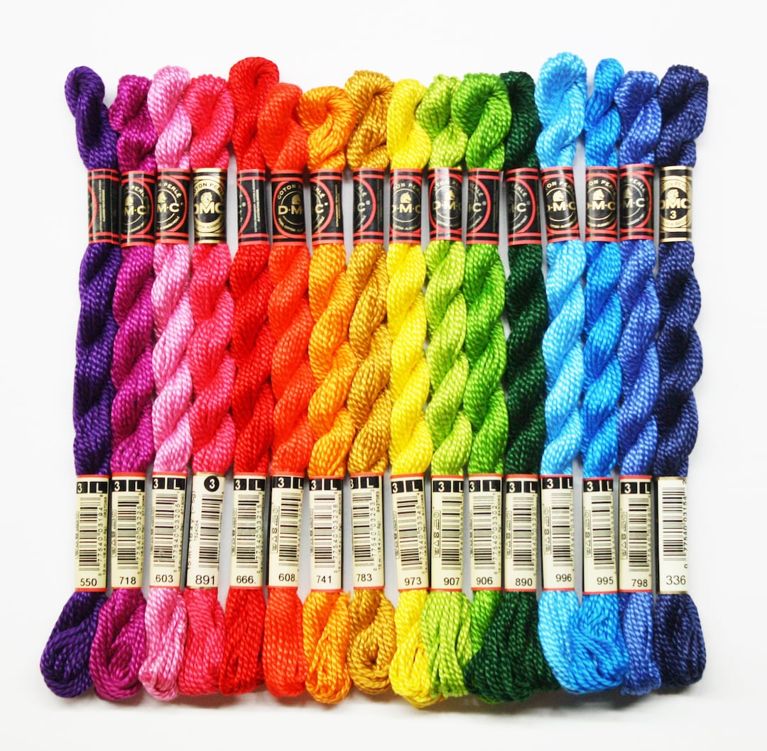 DMC Perle Cotton Thread, Perle Cotton #3, Perle Cotton Size 3, DMC ...