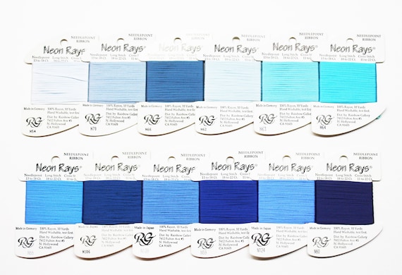 Neon Rays Rainbow Gallery Neon Rays Neon Rays Ribbon Thread | Etsy