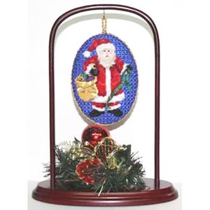 Santa Ornament Needlepoint Kits, Xmas Needlework Kits, Christmas ...