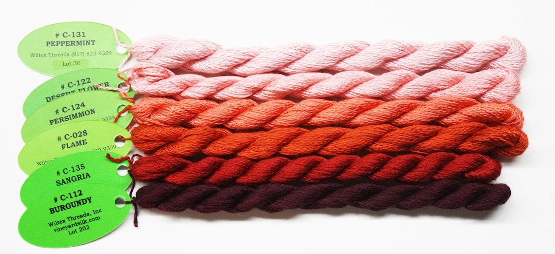 Vineyard Silk Thread 5.80 Each, Vineyard Silk Classic, Silk Yarns ...