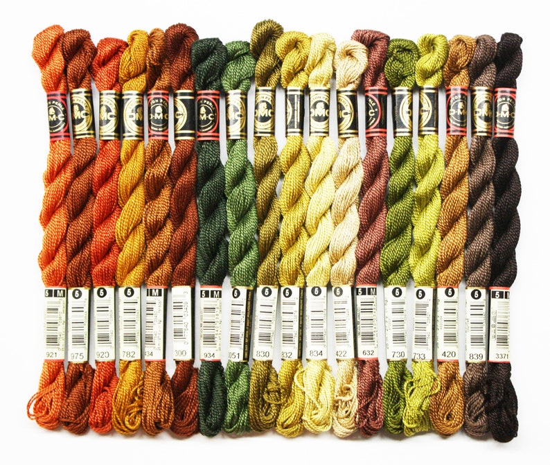 DMC Perle Cotton Thread Perle Cotton 5 DMC Threads Perle | Etsy