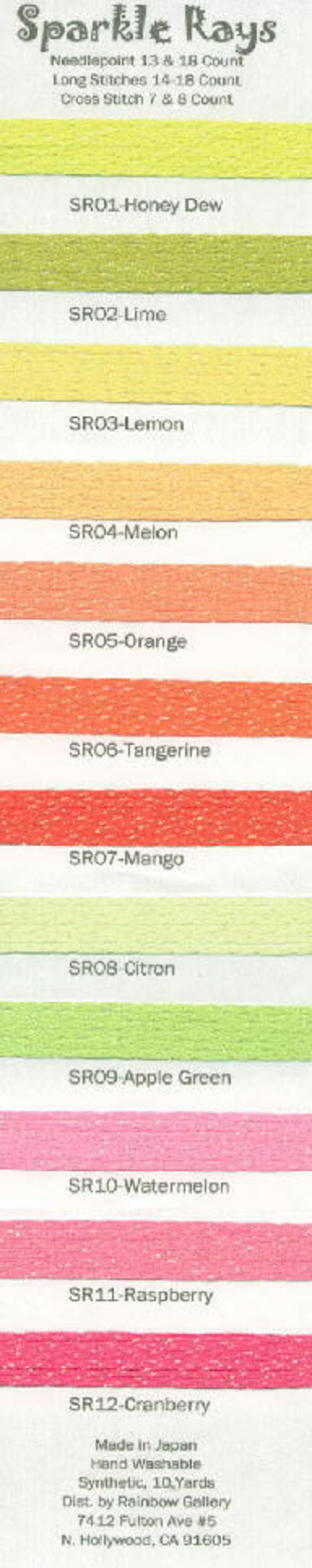 Sparkle Rays Thread Rainbow Gallery Sparkle Rays Petite - Etsy