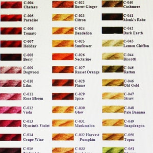 Vineyard Silk Thread 5.80 Each, Vineyard Silk Classic, Silk Yarns, Crewel Yarns, Embroidery ...