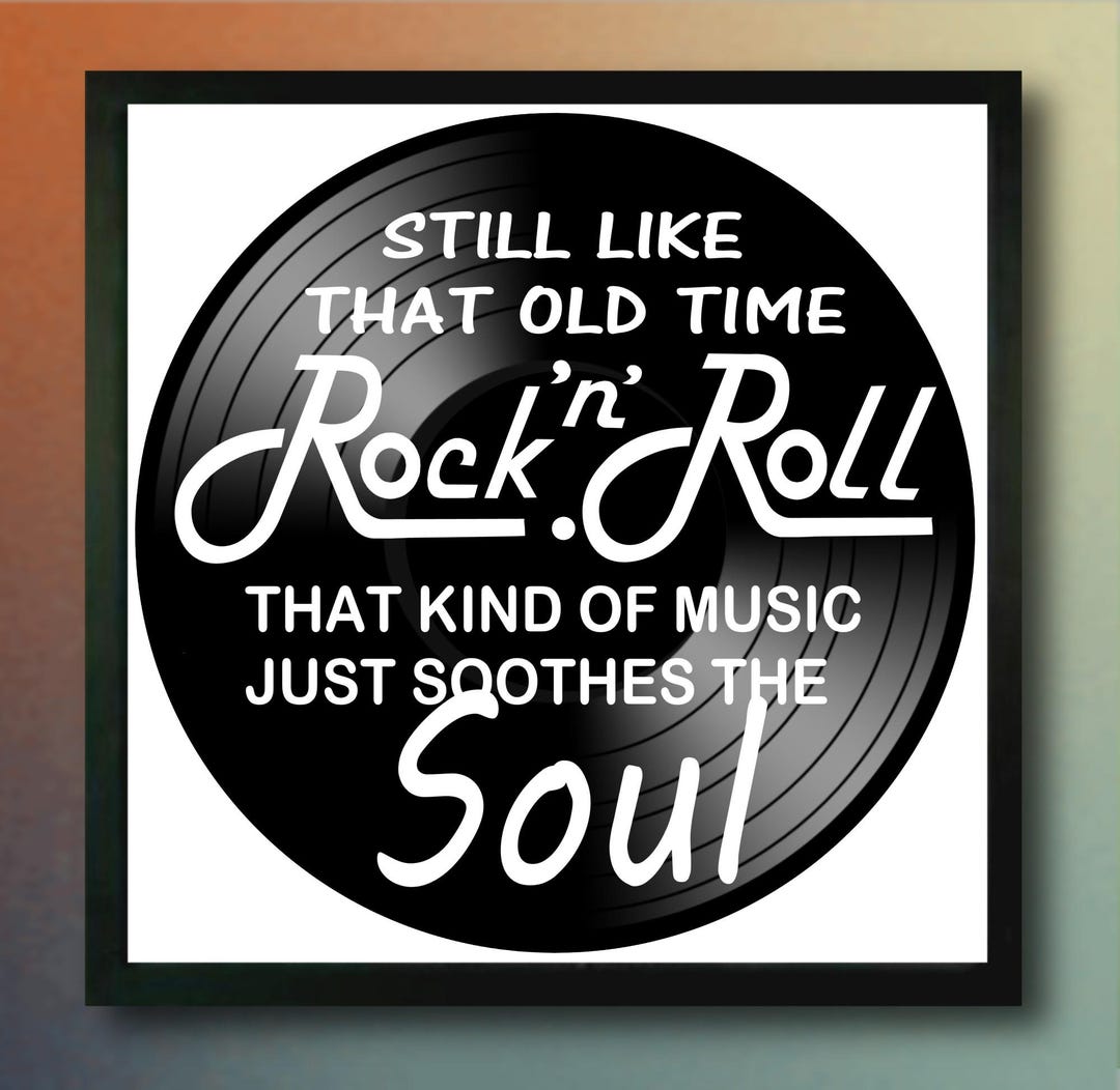 Retro Song Lyric Art on Repurposed Vinyl Record - Bob Seger Inspired ...