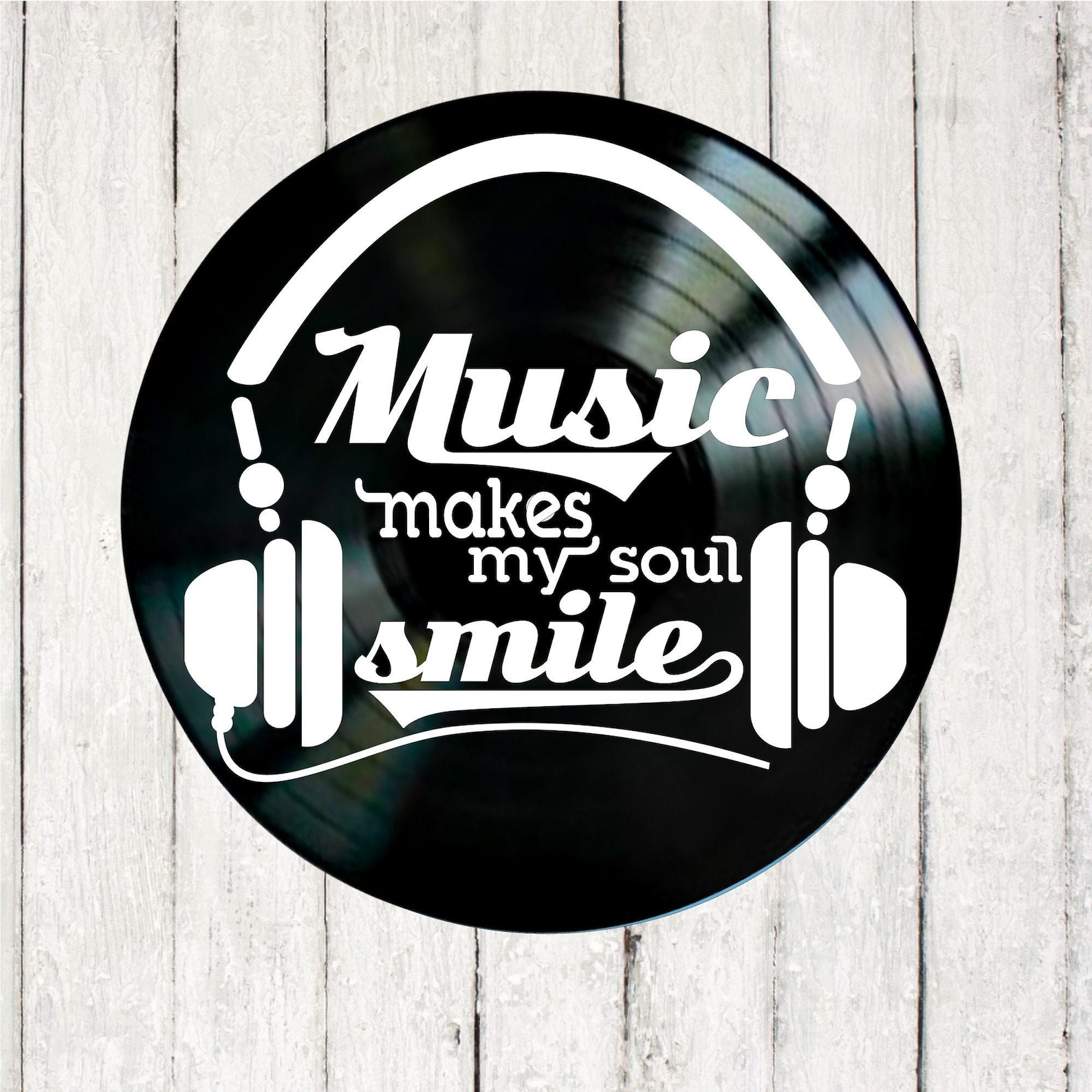 Music Wall Art Music Makes My Soul Smile Upcycled Vintage | Etsy