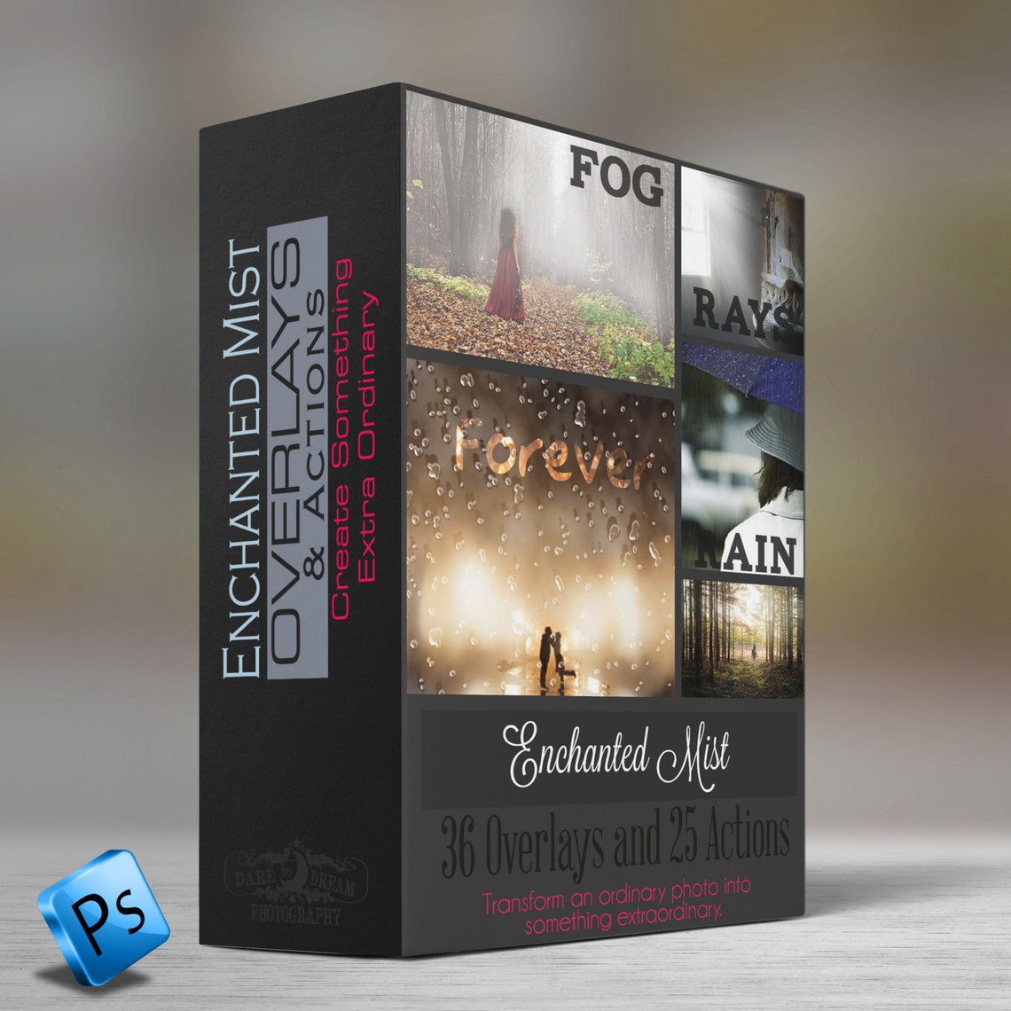 Enchanted Mist Overlays & Photoshop Actions 36 Overlays - Etsy