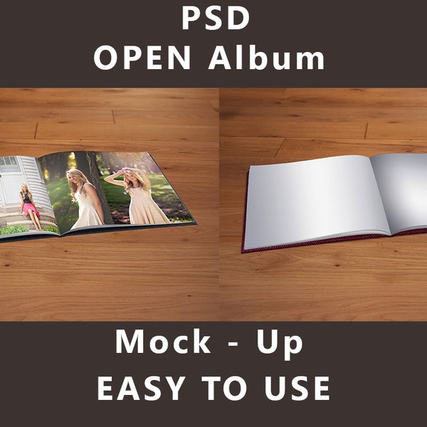 Open Album Template - Etsy
