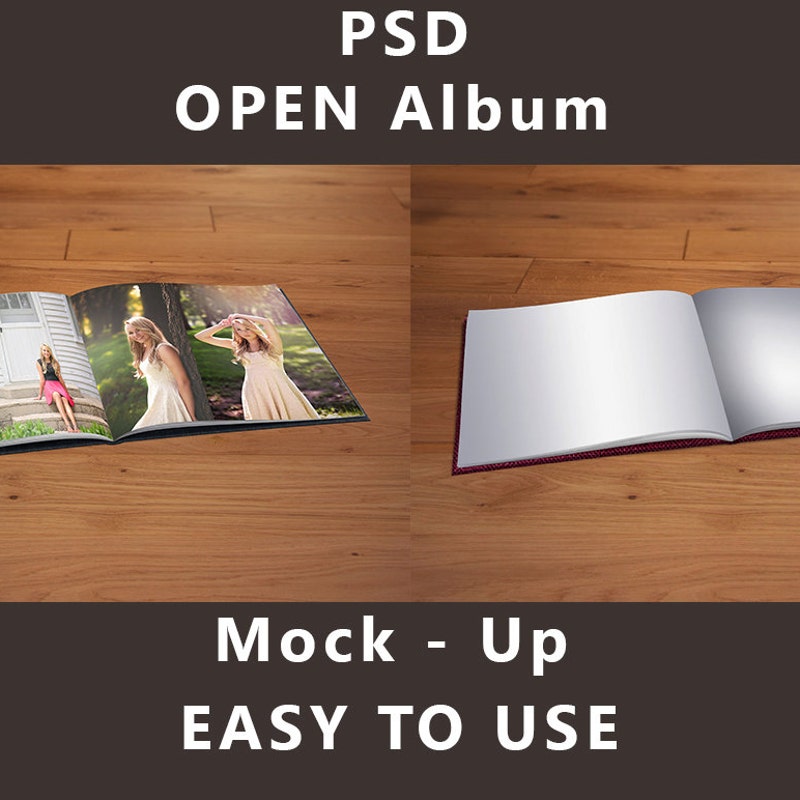 Open Album Template - Etsy