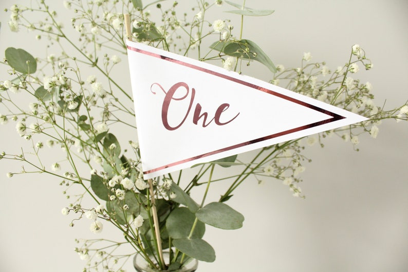 Wedding Table Numbers Table Number Flags Table Number Cards - Etsy UK