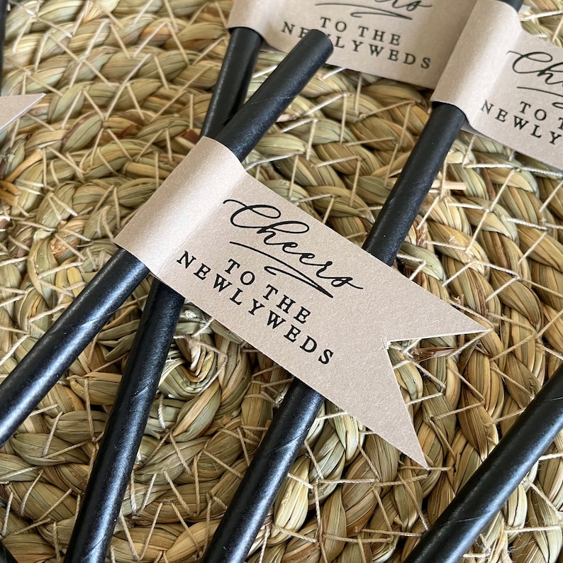 Wedding Straws, Personalised Drink Topper, Personalised Drink Stirrers ...
