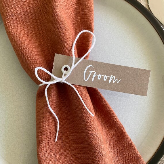 Rustic Name Tags Wedding Place Setting Wedding Wedding | Etsy