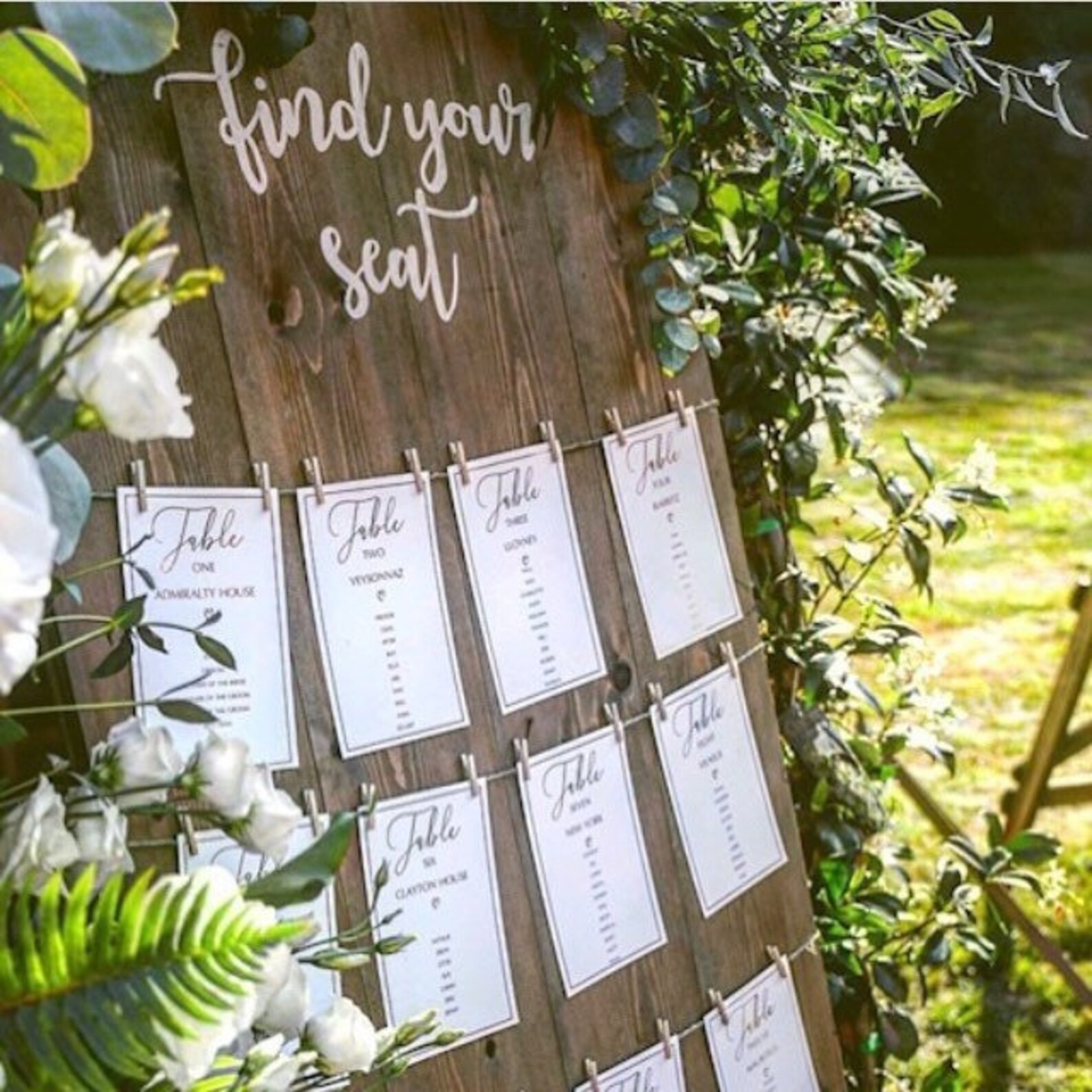 Wedding Table Plan Cards Seating Plan Wedding Seating Chart - Etsy UK