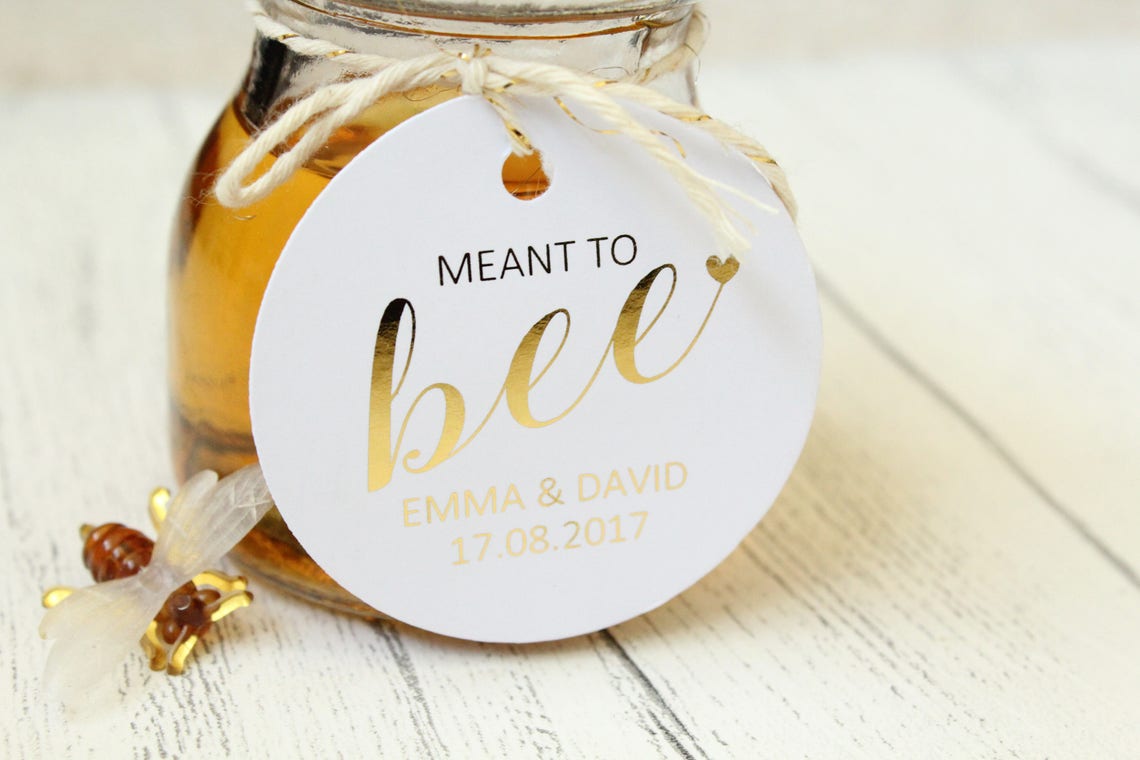 Meant to Bee Tag Meant to Bee Label Favour Tags Bee Wedding - Etsy UK