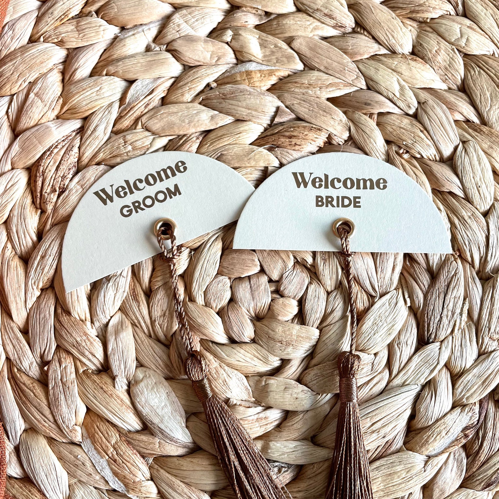 Welcome Name Tags Wedding Name Tags Tassel Place Settings - Etsy UK