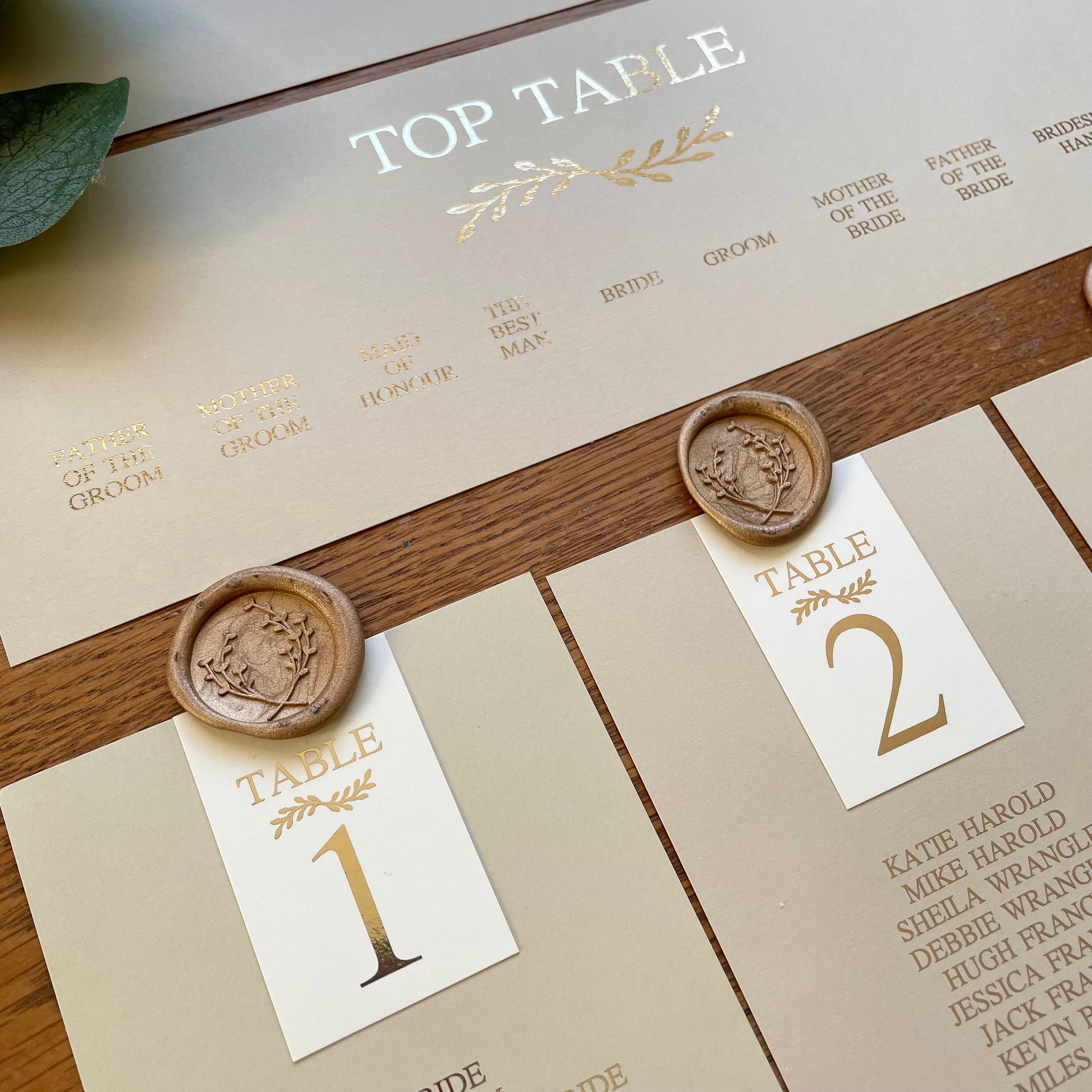 Gold Wedding Table Plan Gold Seating Chart Table Plan - Etsy UK