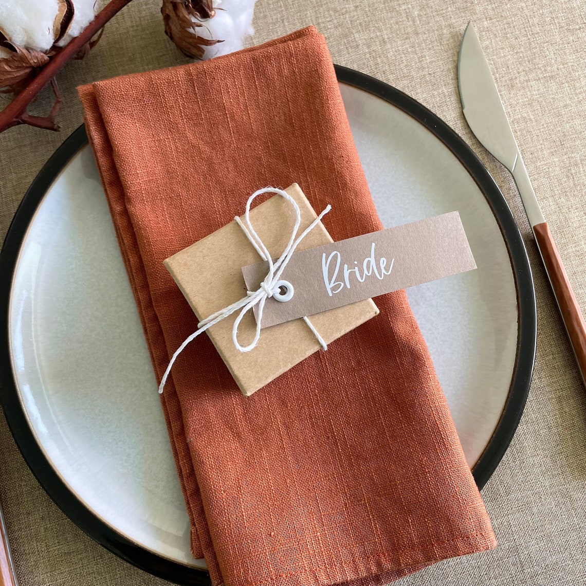 Rustic Name Tags Wedding Place Setting Wedding Wedding | Etsy