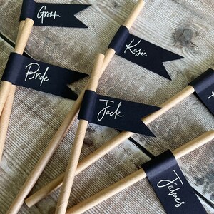 Wedding Drink Straw, Rustic Place Setting, Rustic Place Name, Name ...