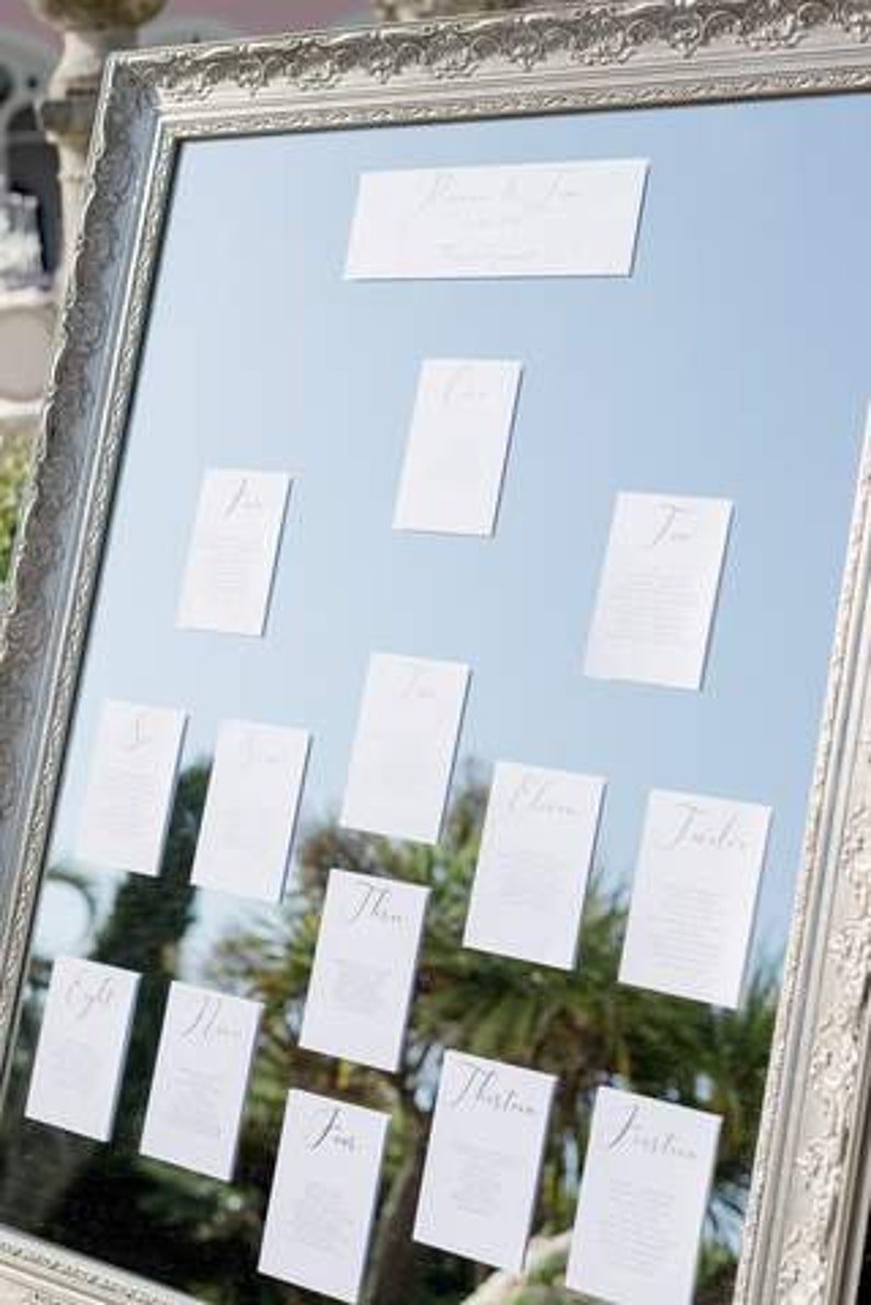 Wedding Table Plan Cards Seating Plan Wedding Seating Chart - Etsy UK