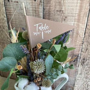 Wedding Table Numbers, Table Number Centrepiece, Table Numbers on Stick ...