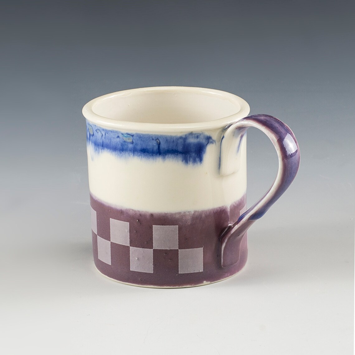 Mugs Set of Two checkers Tin Cup Style Made of - Etsy