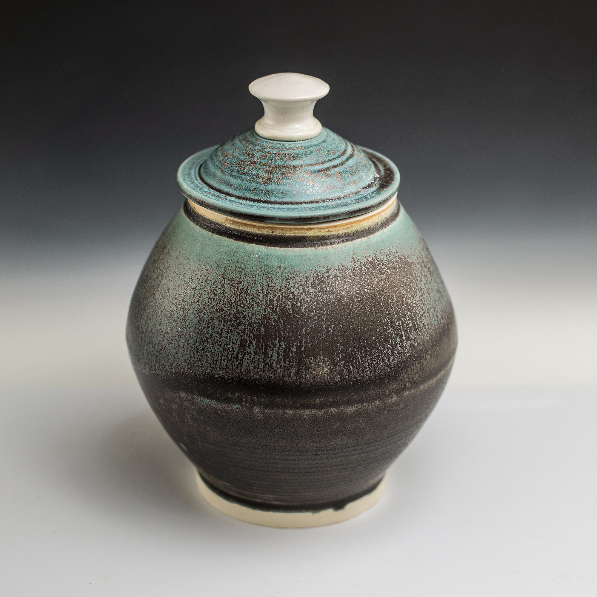 Cookie Jar - Creative Brush Stroke. Beautiful Blend of Turquoise and ...