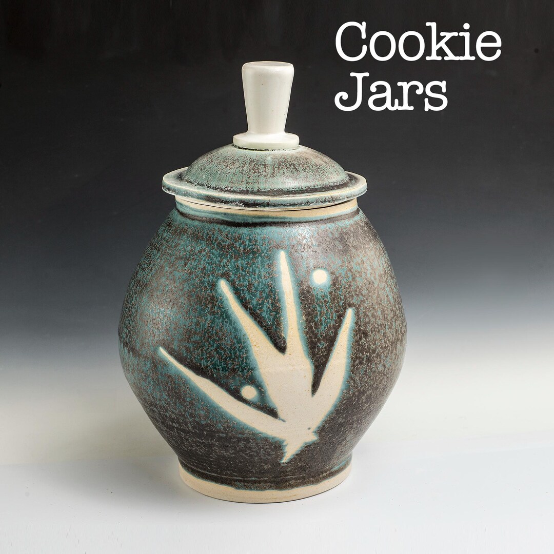 Cookie Jar - Creative Brush Stroke. Beautiful Blend of Turquoise and ...