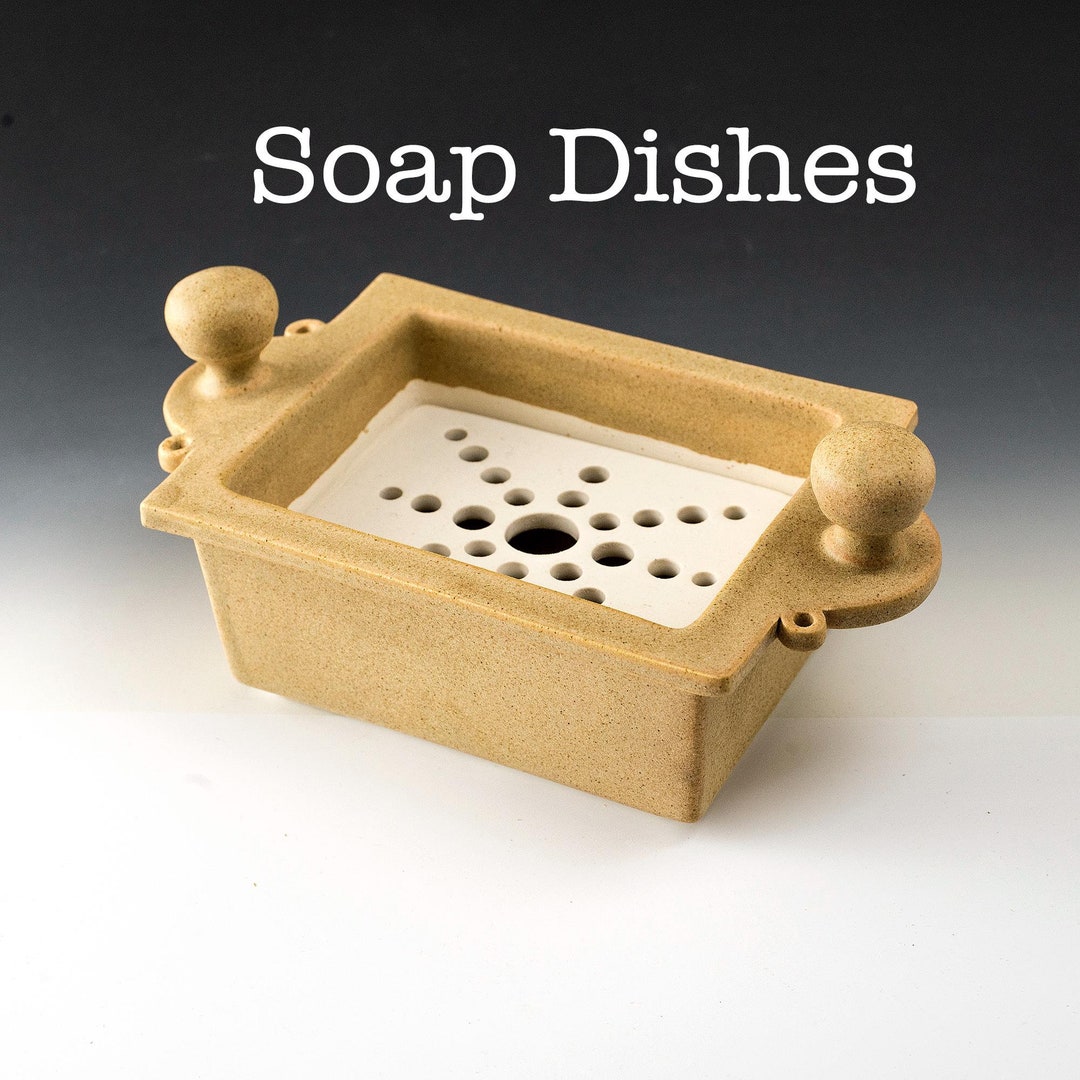 Soap Dish - Removeable Strainer. Hand Crafted Handles Design. Satin ...