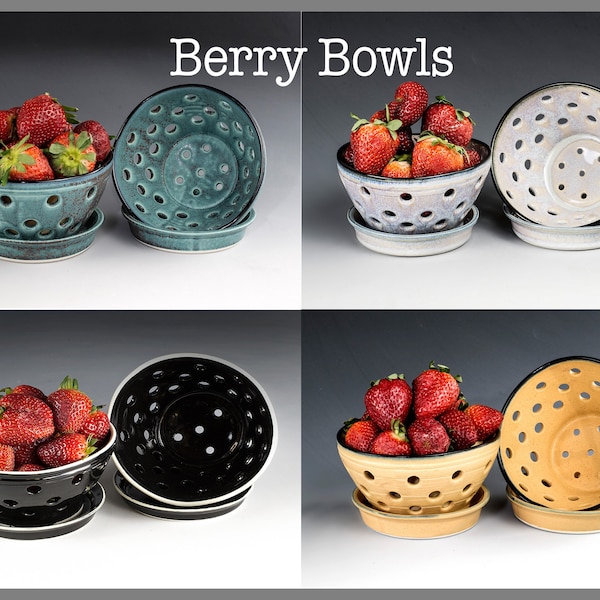 Ceramic Berry Bowls - Etsy