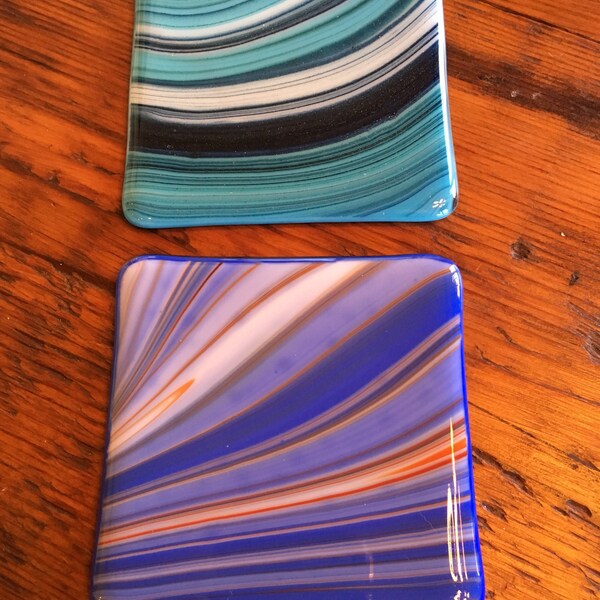 Fused Glass Coasters - Etsy