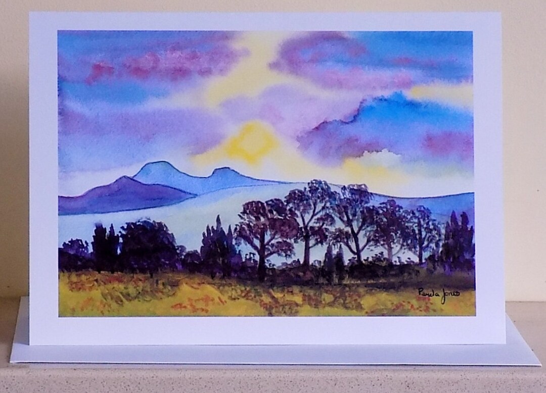 Pen Y Fan Card, Brecon Beacons Card, South Wales Card, Art Greeting ...
