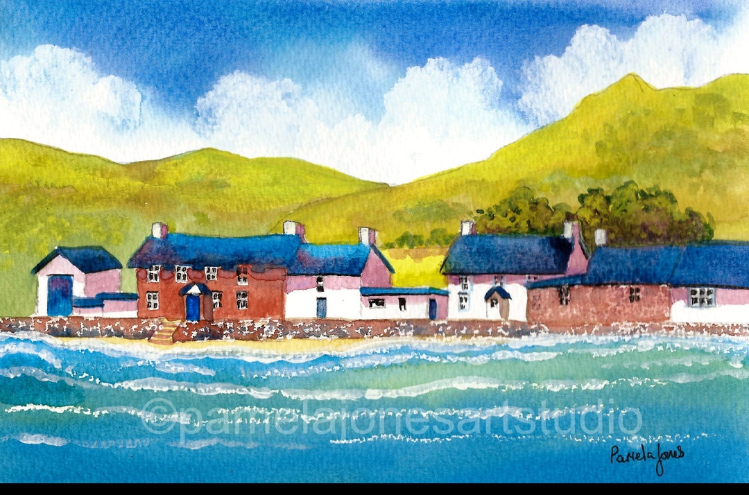 Original Watercolour, Painting, Ty Coch Inn, Porthdinllaen, Lleyn ...