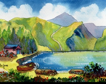 Original Watercolour, Painting, Ty Coch Inn, Porthdinllaen, Lleyn ...