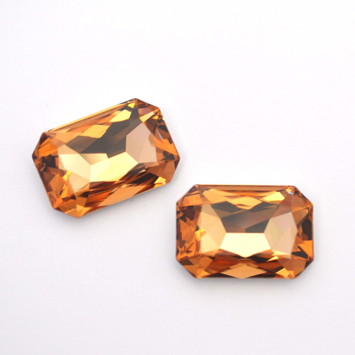 Light Colorado Topaz 27x18.5mm Octagon 4627 Barton Crystal 1 - Etsy UK