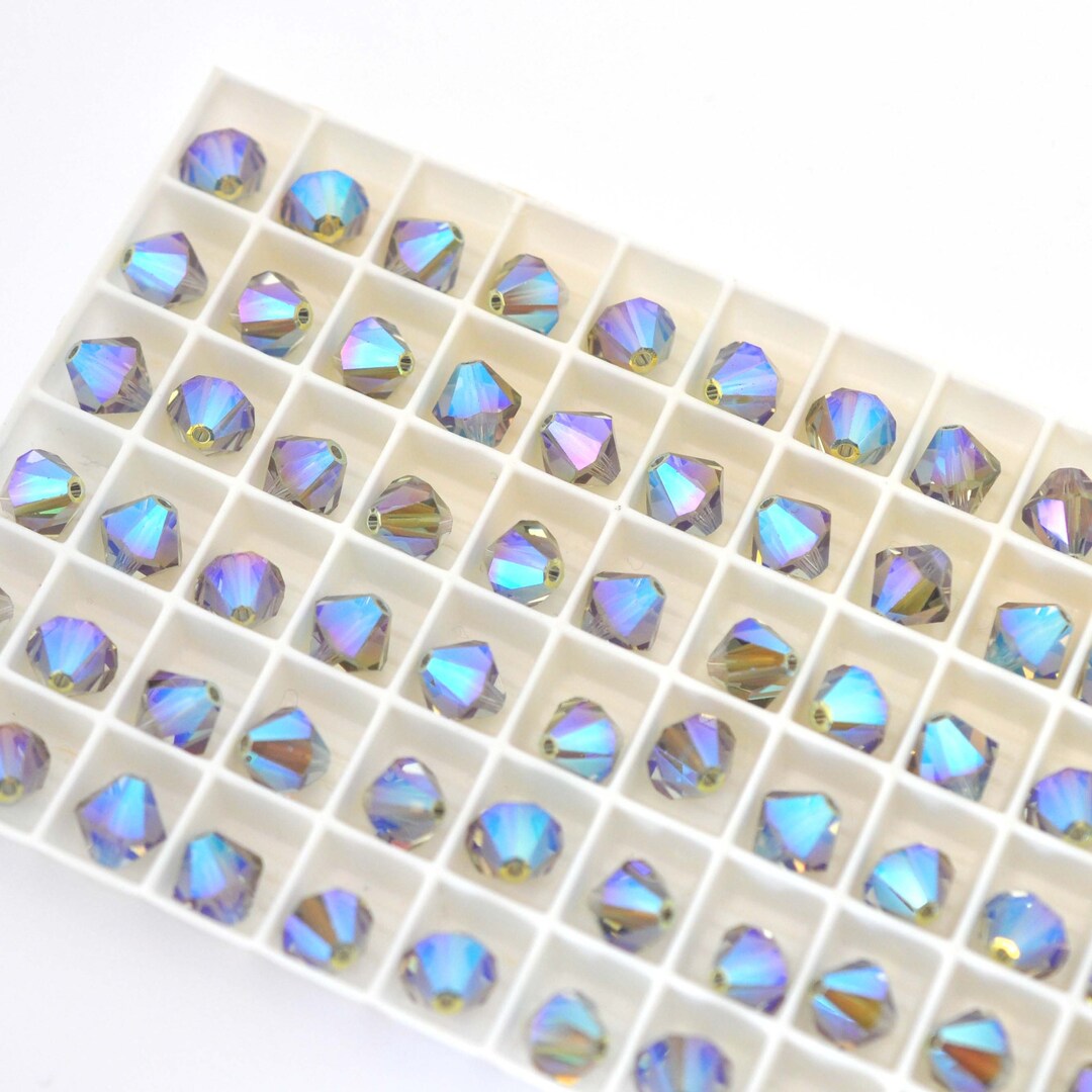 Black Diamond AB2X 8mm Bicone Beads, Barton Crystal - Bicones Article ...