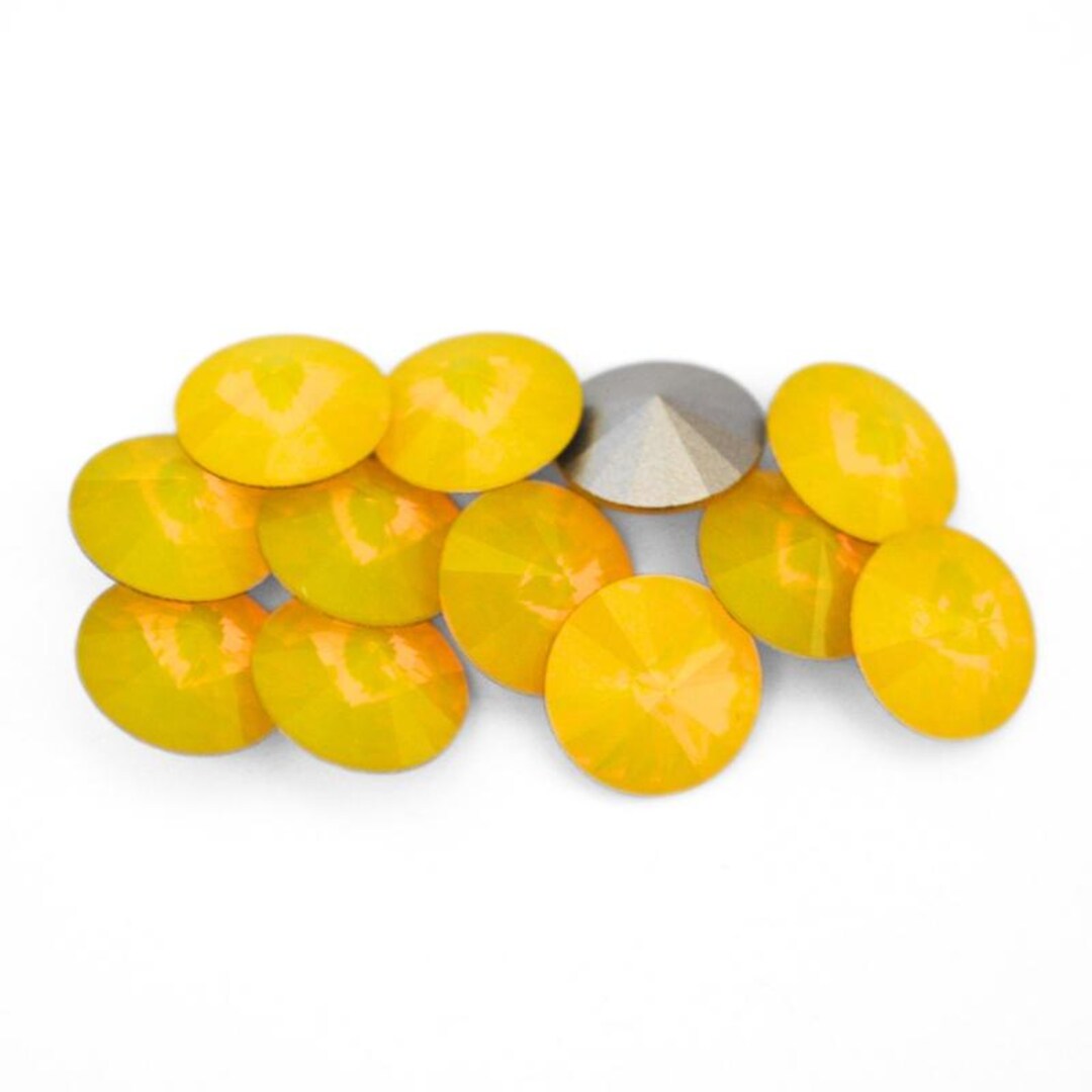 Yellow Opal 12mm Rivoli 1122 Barton Crystal, Made in Austria, Highest ...
