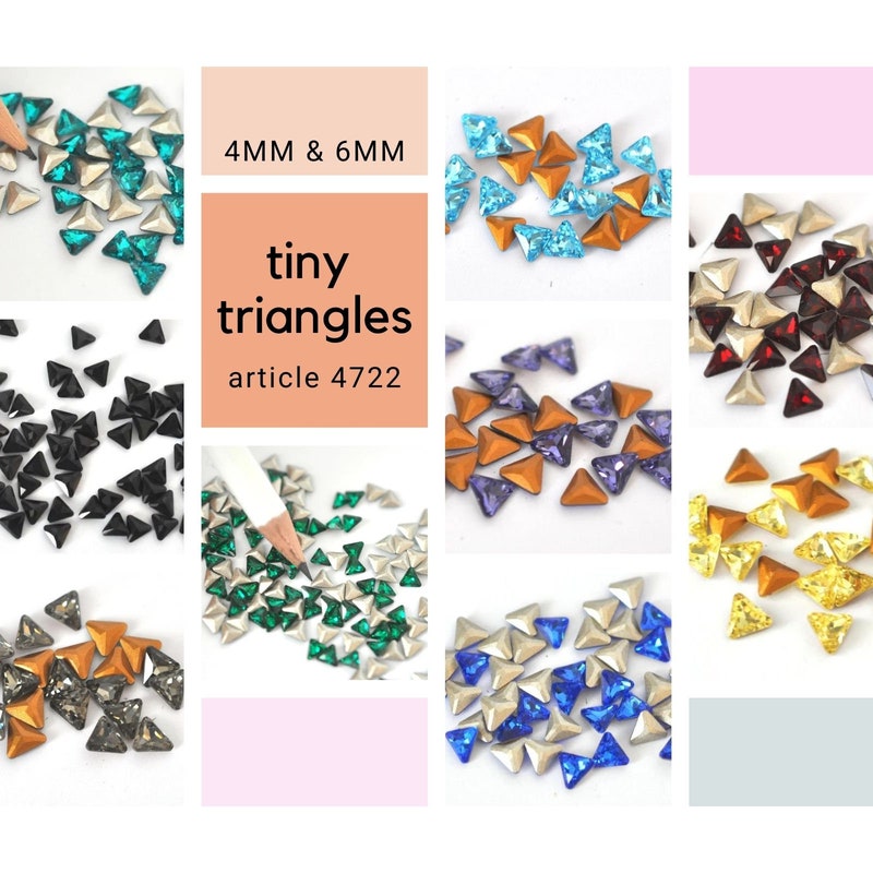 Triangle Glitter Etsy 3996